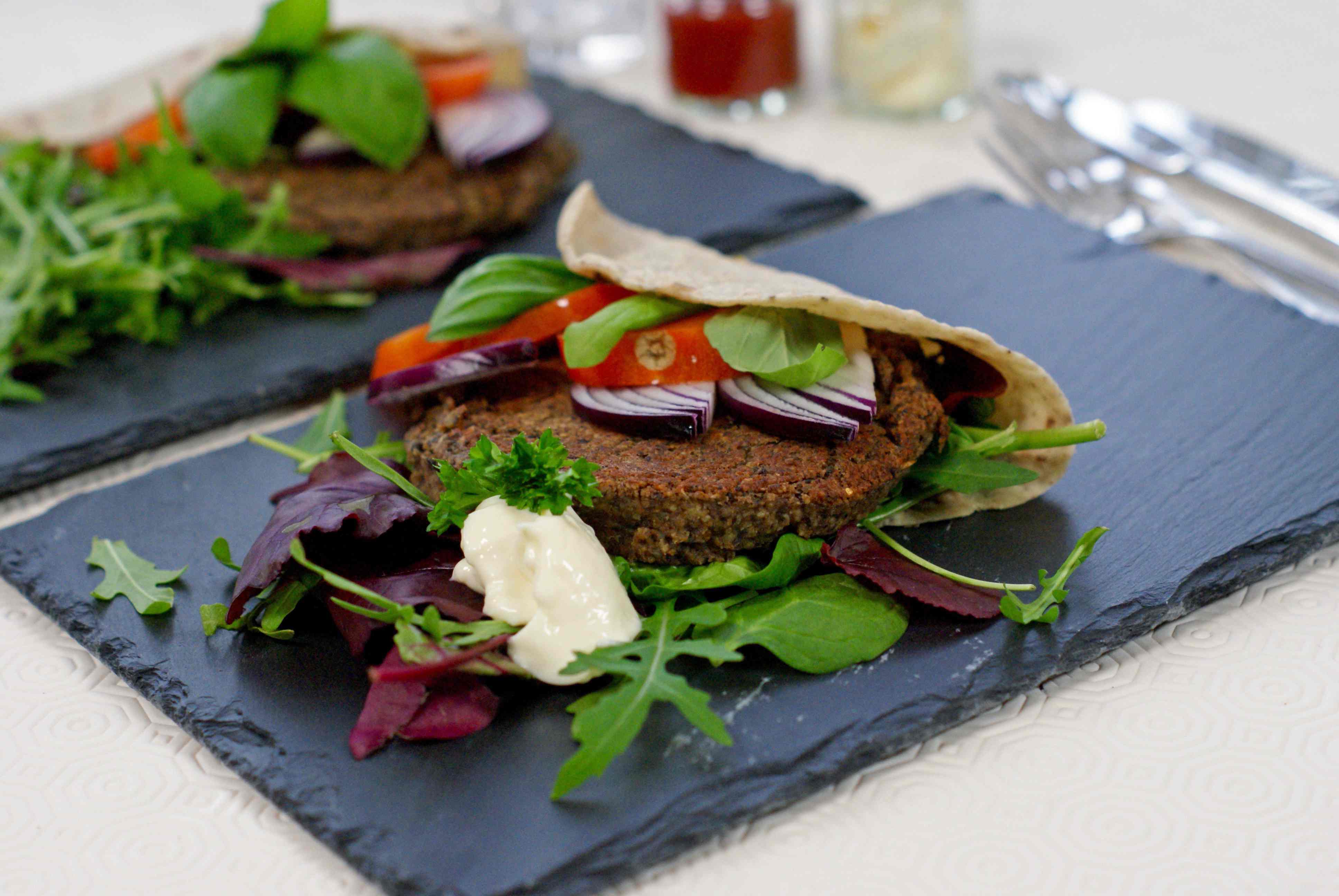 Sort bønneburger – Berit Nordstrand